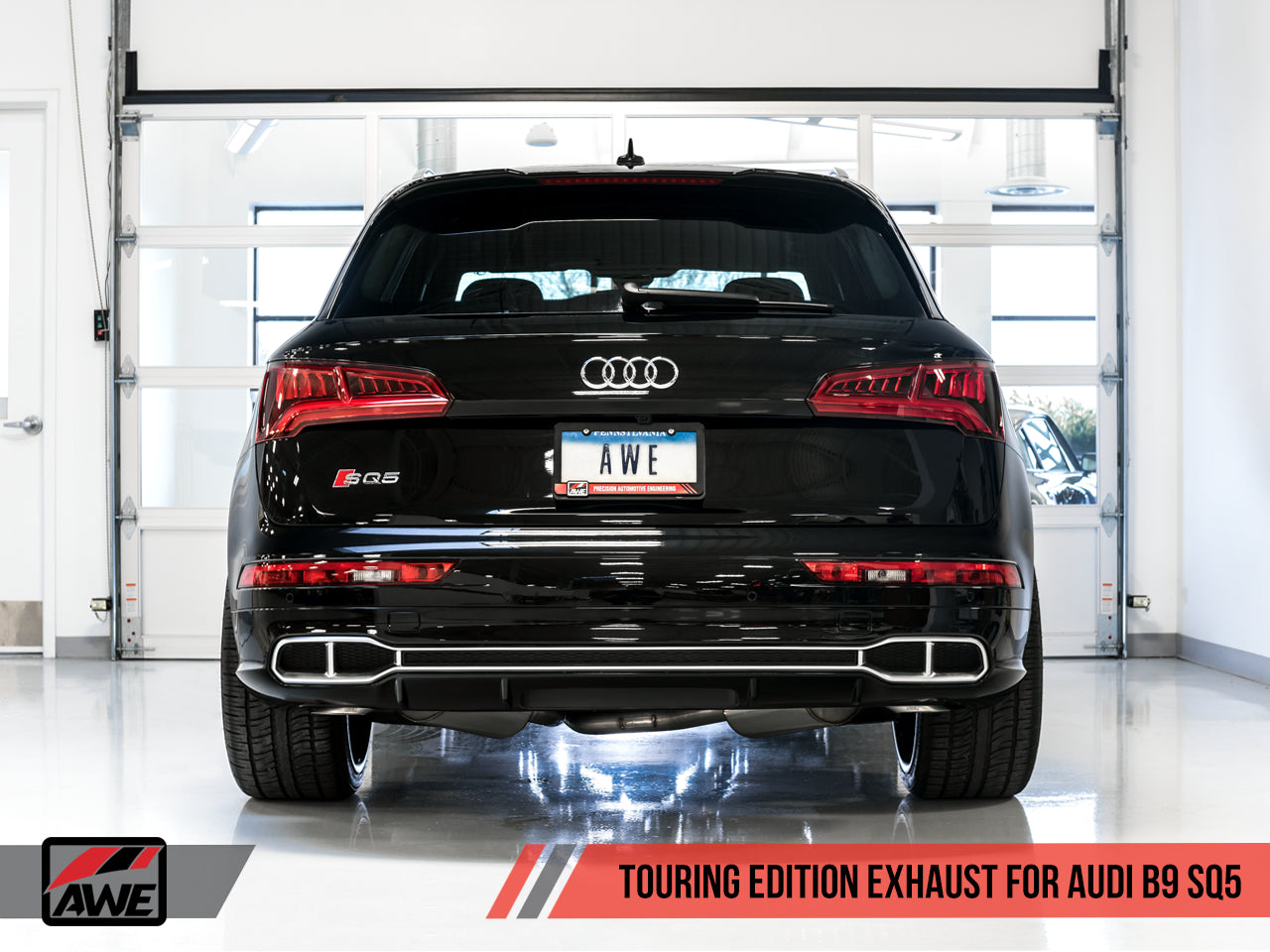 AWE Tuning Audi B9 SQ5 Resonated Touring Edition Cat-Back Exhaust - No